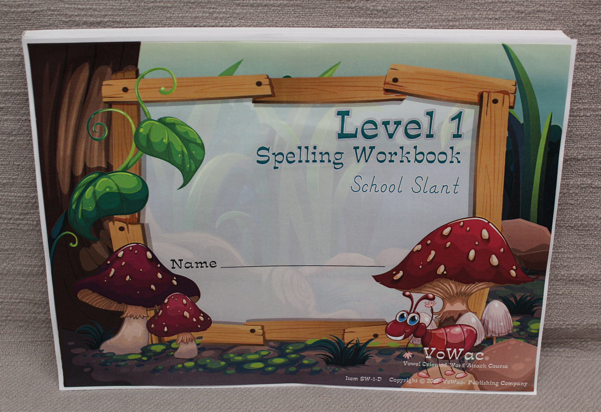 Spelling Workbook - Level 1 (SW-1-Z) or (SW-1-D)&n...