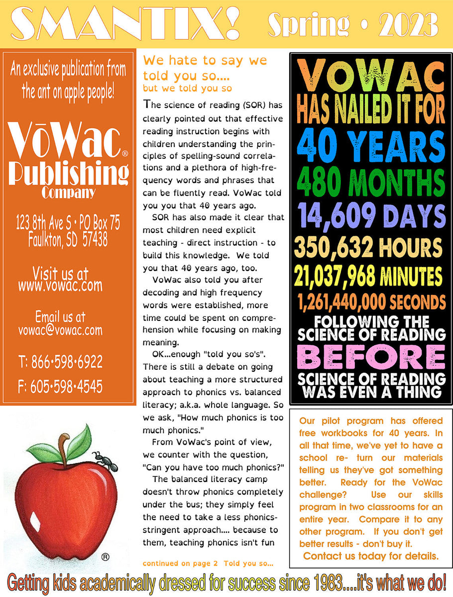 Spring 2023– VoWac Publishing Company