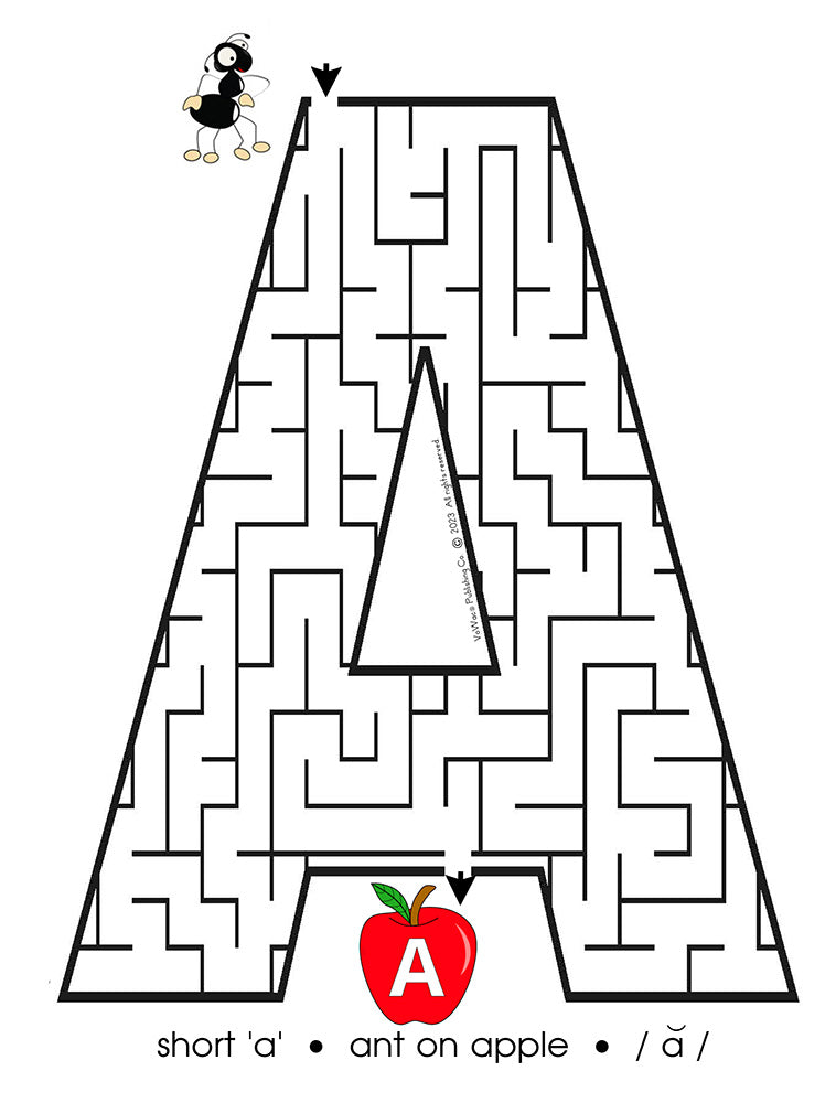 Alphabet Maze + Writing Practice A-Z (Flash Drive)– VoWac Publishing ...