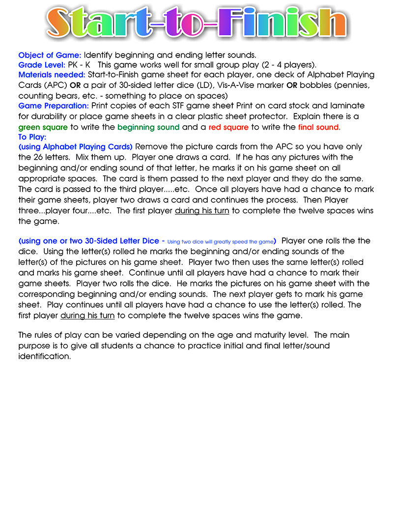 Start-to-Finish– VoWac Publishing Company