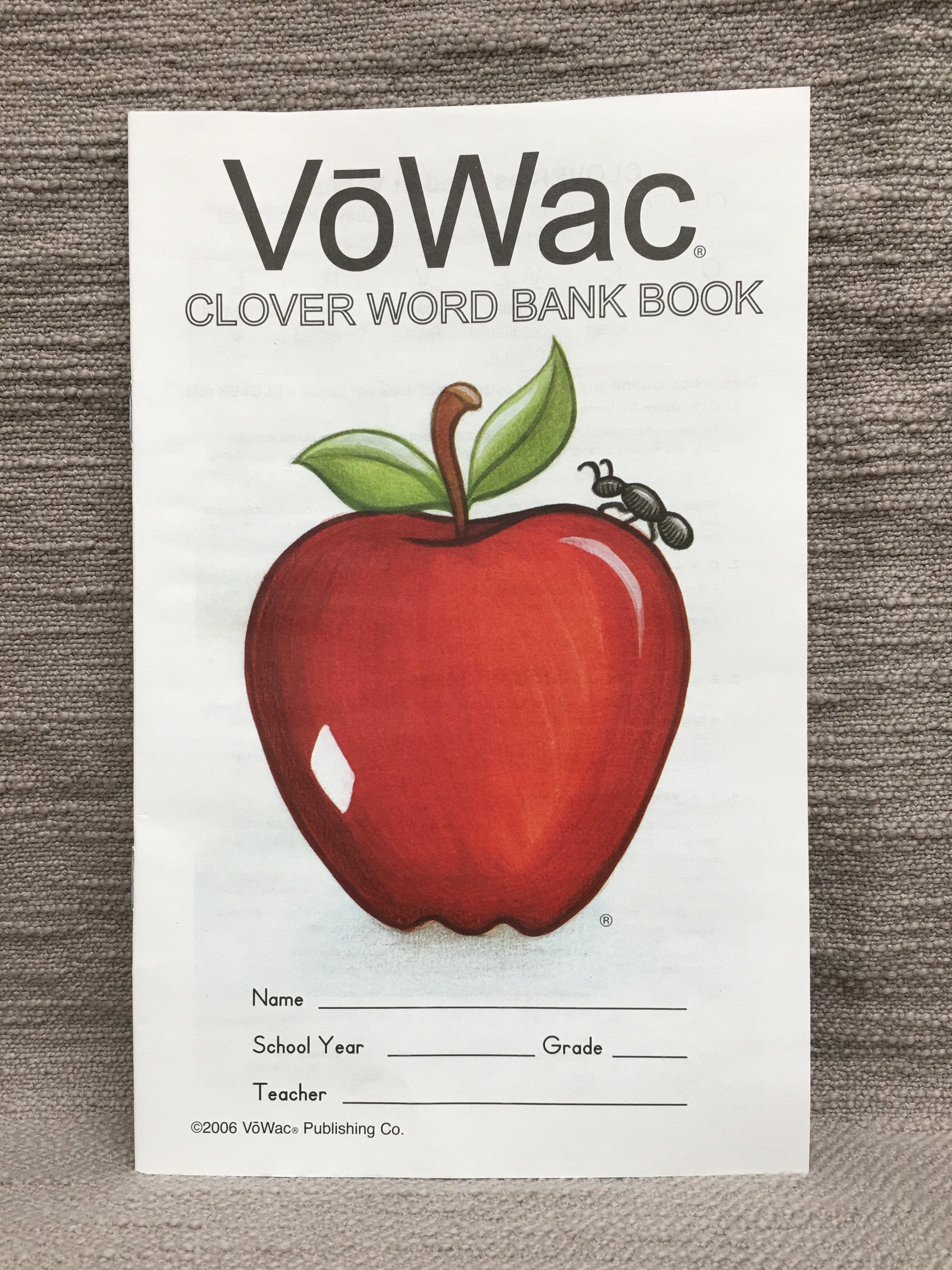 CLOVER Word Bank Book (C-WBB) MULTIPLES OF 3 ONLY&...